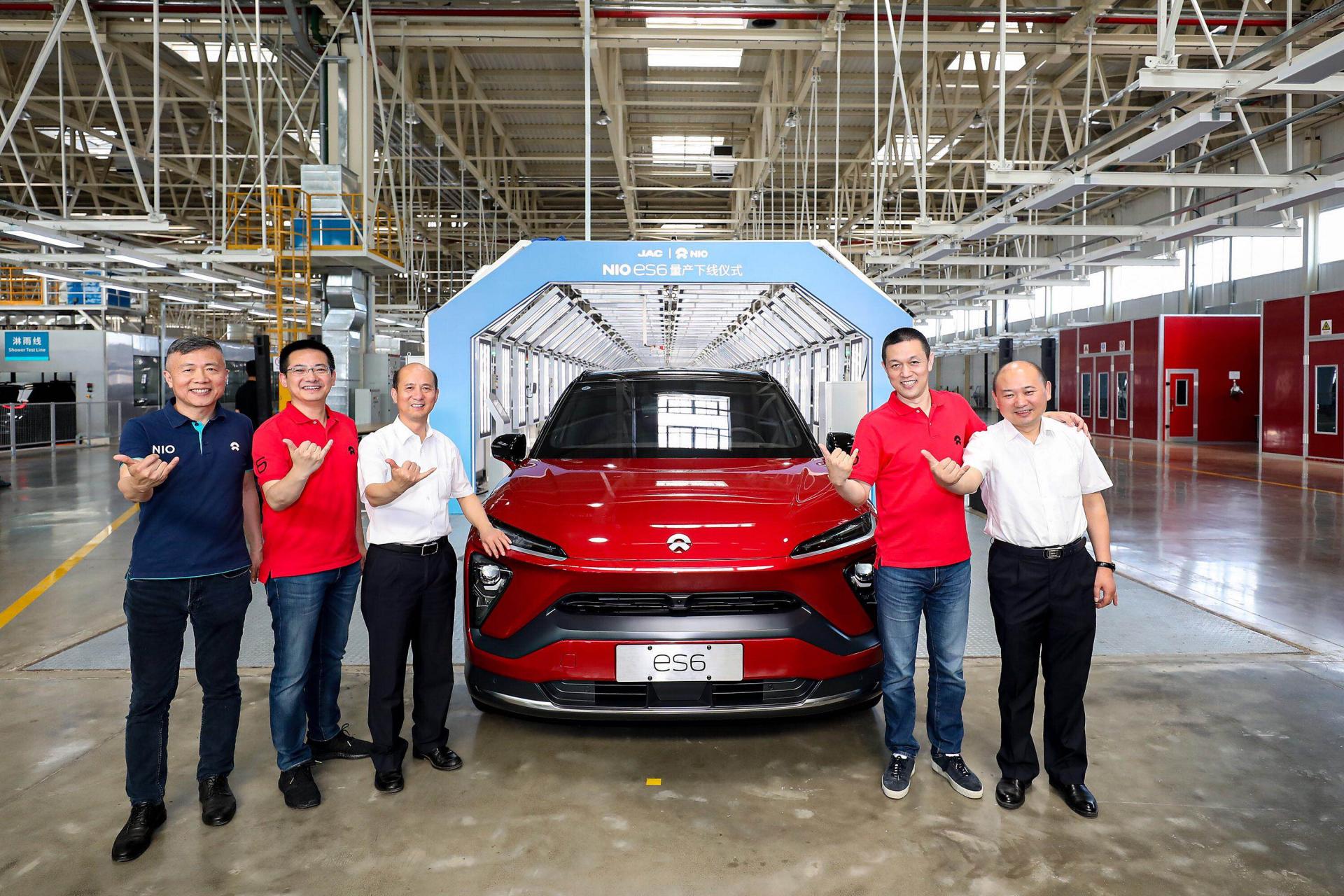 First NIO ES6 Production Models Roll Off the Line, Delivery to Begin in ...