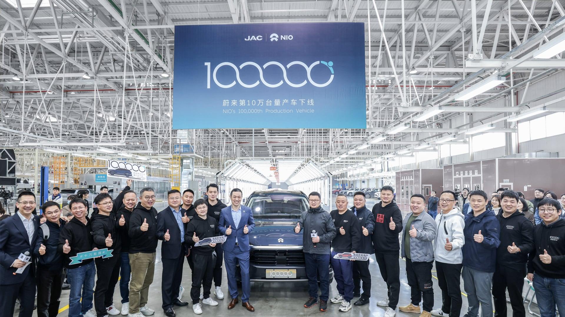 100,000th NIO Vehicle Rolls off the Production Line - News | NIO